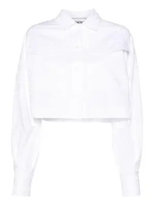 Iceberg Logo-jacquard Cotton Shirt - White
