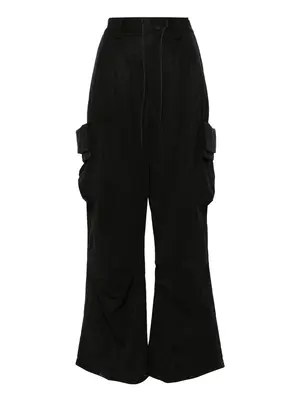 Y3 Drawstring Cargo Trousers - Black