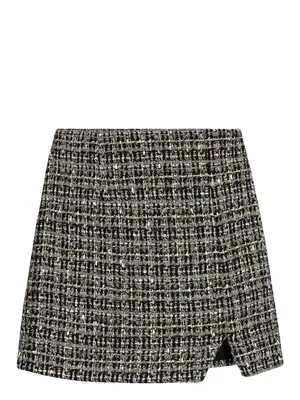 IRO PARIS Bryan Tweed Mini Skirt - Black