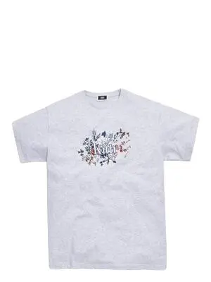 Kith Floral Serif Tee Shirt - Heather Grey