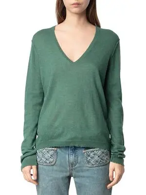 Zadig&Voltaire Rivy Cashmere Sweater Coriander