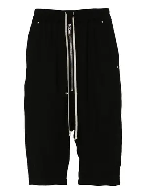 Rick Owens Bela Pods Drop-crotch Shorts - Black
