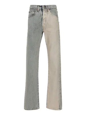 MAISON MARGIELA Panelled Straight-leg Jeans - Blue