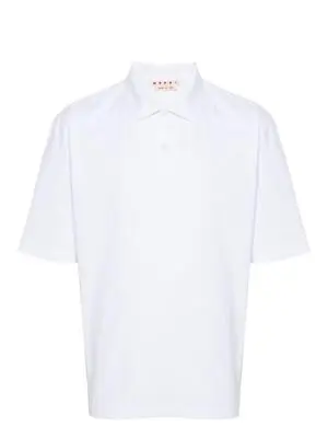 Marni Logo-patch Polo Shirt - White