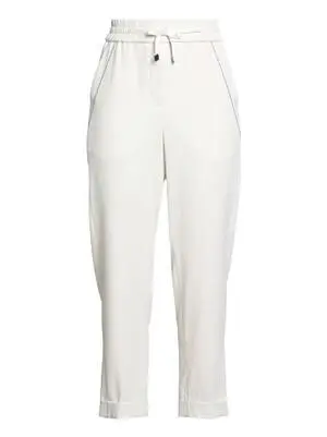 Peserico Tapered Crepe Pants - Off White