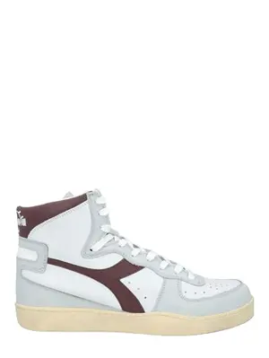 DIADORA HERITAGE Leather High-top Sneakers - White