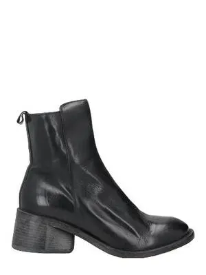 Moma Leather Ankle Boots - Black