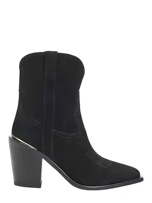 Partlow Leigh Anne 90mm Suede Ankle Booties Nero
