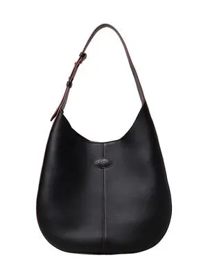 TOD'S Leather Shoulder Bag - Black