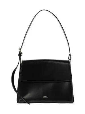A.p.c. Leather Shoulder Bag - Black