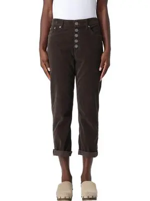 DONDUP Dondup Corduroy Button-Front Jeans Brown