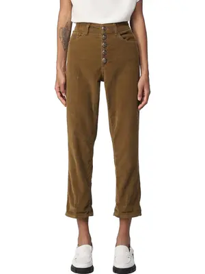 DONDUP Dondup Corduroy Button-Front Jeans Camel