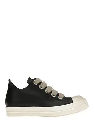 Rick Owens Porterville Jumbolaced Low Sneakers - Black/pearl/milk