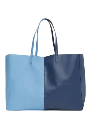 MANSUR GAVRIEL Juno Oversized Lambskin Tote Blue/lago