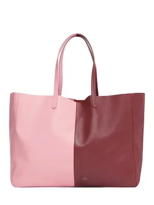 MANSUR GAVRIEL Juno Oversized Lambskin Tote Candy / Pomegranate