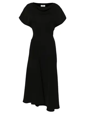 P.a.r.o.s.h Flared Cady Maxi Dress - Black