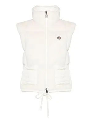 Moncler Arques Fleece-texture Gilet - White