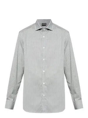 Emporio Armani Geometric-print Shirt - White