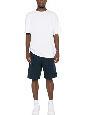 Aspesi Logo-patch Cargo Shorts - Blue