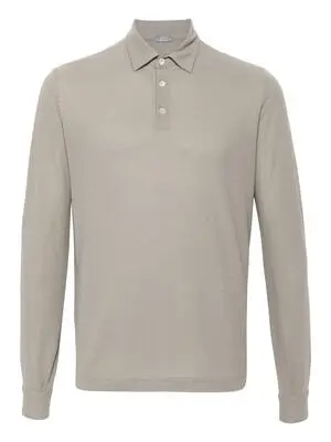ZANONE Cotton Polo Shirt - Neutrals