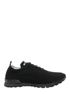 Kiton Knitted Lace-up Sneakers - Black