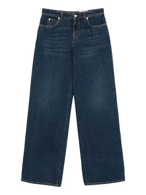 Alexander McQueen Wide-leg Jeans - Blue