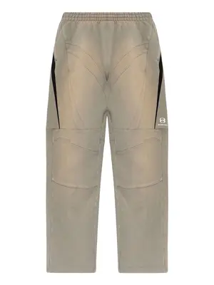 Balenciaga Cotton Biker Trousers - Grey