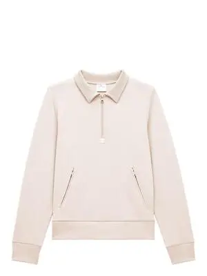 COURREGES Zipped Polo Shirt - Neutrals