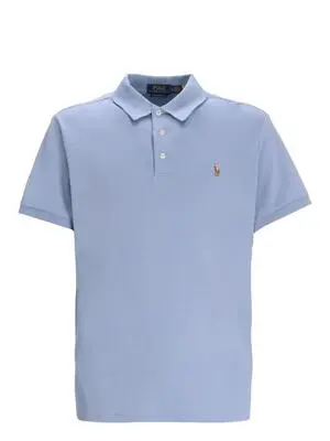 Polo Ralph Lauren Embroidered Cotton Polo Shirt - Blue