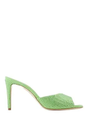 Paris Texas Holly Stiletto 85 Mules - Green