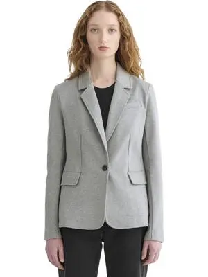 Everlane Relaxed Fit Dream Blazer - Mid Heather Grey