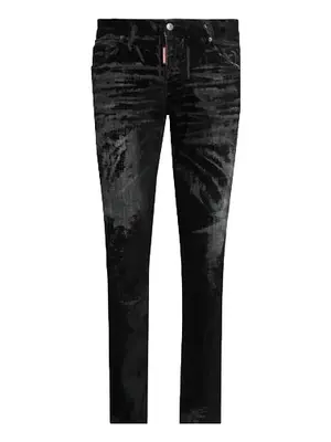 DSQUARED2 Jeans In Cotton, Elastane, And Calfskin
