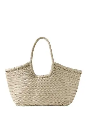 Dragon Diffusion Nantucket Large Woven Leather Tote Neutrals