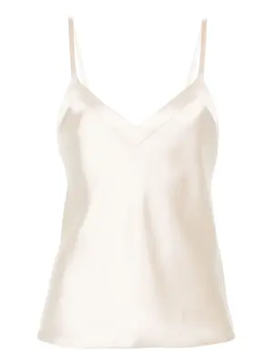 BLANCA VITA Trachy Satin Top - Neutrals