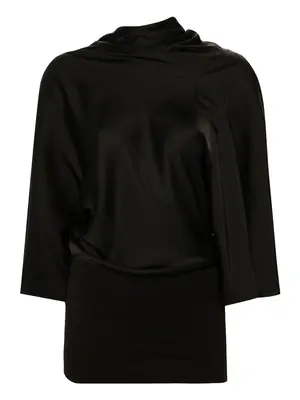 Rick Owens Cylinder Satin Blouse - Black