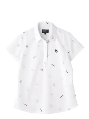 PEARLY GATES PEARLY GATES All-Over Logo Print Polo