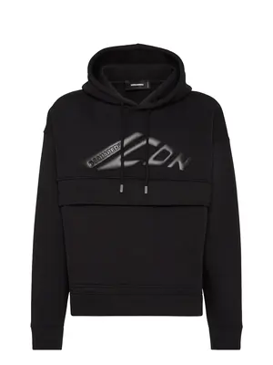Dsquared2 Icon-appliqué Hoodie - Black