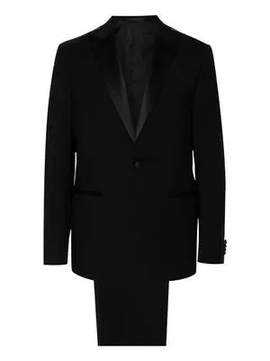 Corneliani Single-breasted Dinner Suit - Black