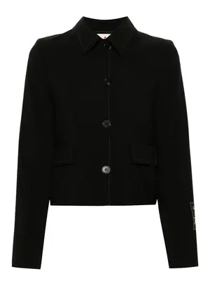 Marni Contrast-stitching Jacket - Black