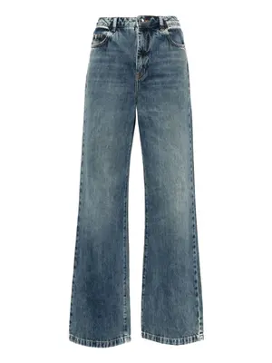 Patrizia Pepe High-rise Straight-leg Jeans - Blue