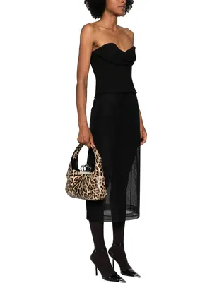 ALEXANDER MCQUEEN Alexander McQueen Jewelled Leopard-Print Shoulder Bag