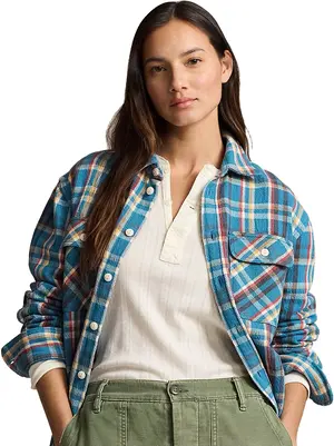 Ralph Lauren Ralph Lauren Plaid Cotton Twill Shirt Blue Muti