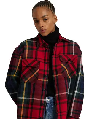Ralph Lauren Ralph Lauren Plaid Cotton Twill Shirt Red/black