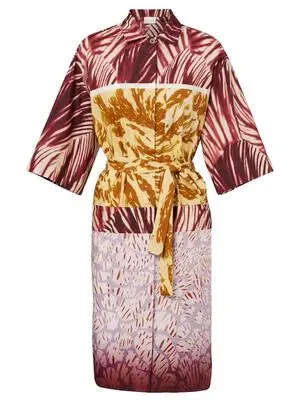 Dries Van Noten Printed Cotton Poplin Shirt Dress - Multicoloured