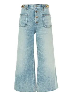 Stella McCartney High-rise Cropped Flare Jeans - Blue