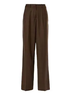 Magda Butrym Wool Wide-leg Pants - Brown