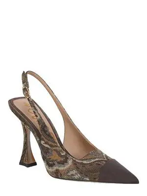 Sam Edelman Odette Slingback Pumps - Olive/cocoa