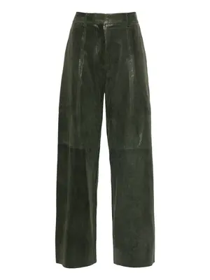 FORTE_FORTE Forte Forte Suede Straight Leg Trousers