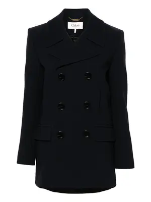 CHLOÉ Chloé Double-Breasted Virgin Wool Coat