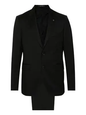 Tagliatore Single-breasted Wool Suit - Black